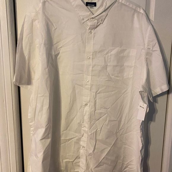 Basic Editions | Shirts | Basic Editions Mens Short Sleeve Button Down 5xlt | Poshmark